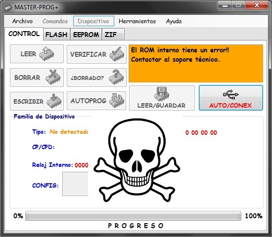 Teclectronica: Driver para Master Prog Y Update para Error de ROM